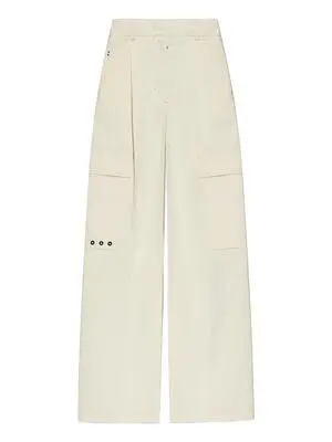 Moncler Day-namic Wide-leg Cargo Pants - Cream
