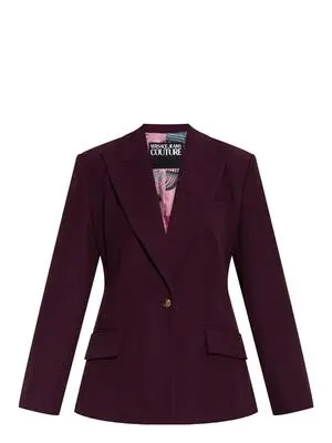 Versace Blazer With Pockets - Burgundy