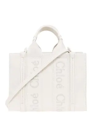 Chloé Woody Small Shopper Bag - White
