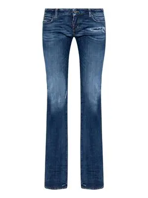 Dsquared2 Bootcut "sharpei" Jeans - Navy Blue