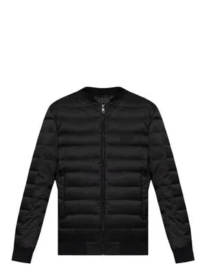 Dolce & Gabbana Quilted Bomber Jacket With Logo Patch - Black