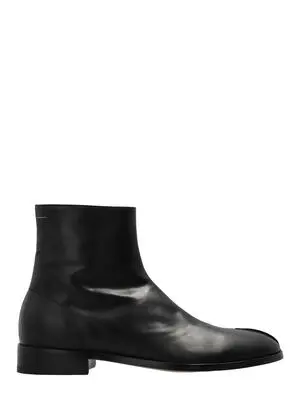 MAISON MARGIELA Leather Ankle Boots - Black