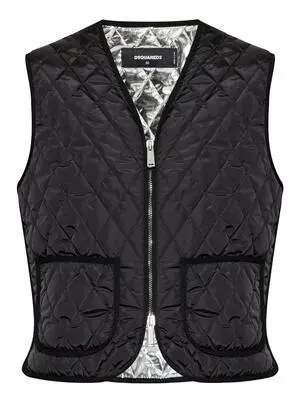 Dsquared2 Quilted Vest - Black