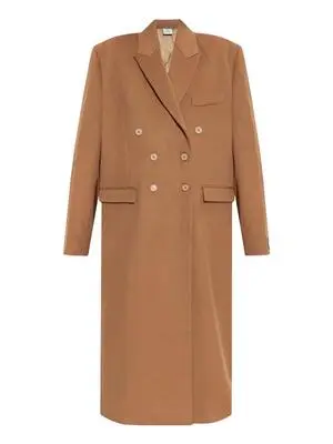Vetements Wool And Cashmere Coat - Beige