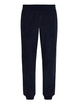 Versace Sweatpants With "barocco" Pattern - Navy Blue