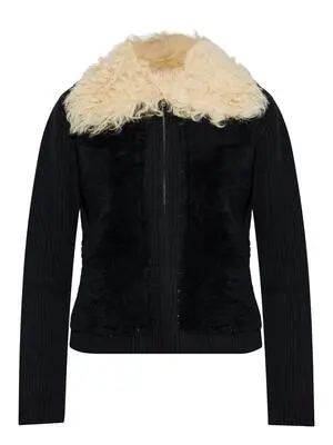 MARNI Cardigan With Fur Collar