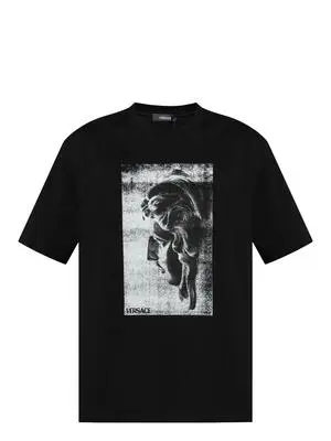 Versace T-shirt With Print - Black