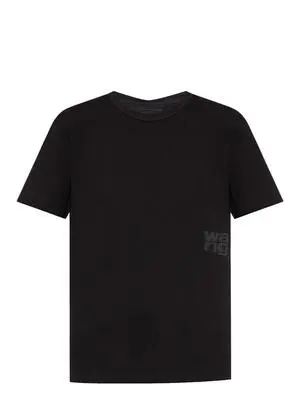 Alexander Wang T-shirt With Logo - Black