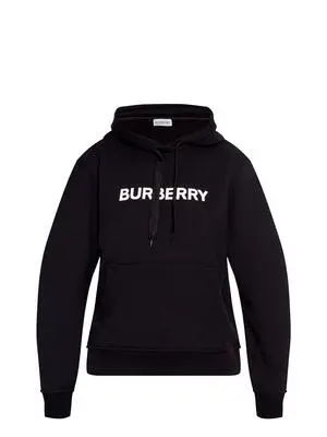 Burberry Logo Hoodie - Black