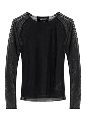 Y3 Transparent Long Sleeve Top - Black