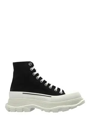 Alexander McQueen Logo High-top Sneakers - Black