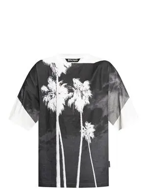 Palm Angels T-shirt With Print - White