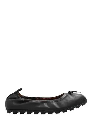 Hogan Olympia Leather Ballerinas - Black