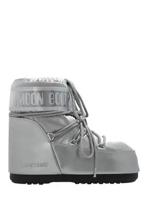 Moon Boot Icon Low Glance Snow Boots Silver