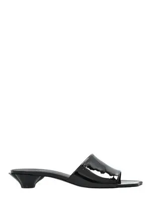 Chloé Flower Heeled Mules - Black