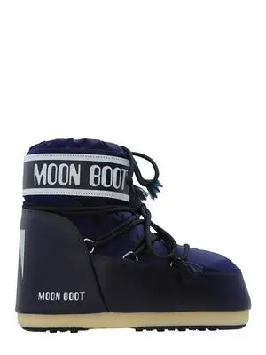 Moon Boot Icon Low Nylon Snow Boots - Navy Blue