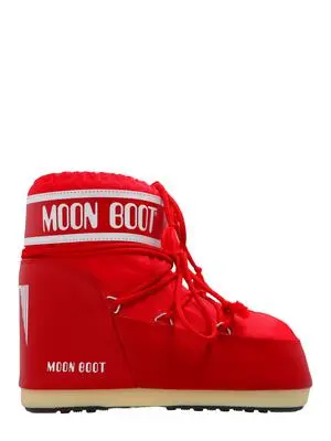 Moon Boot Icon Low Nylon Snow Boots - Red