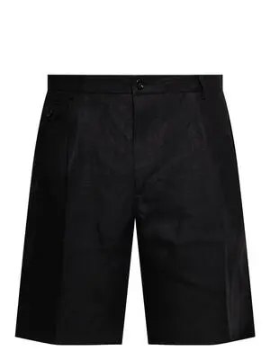 Dolce & Gabbana Linen Shorts - Black