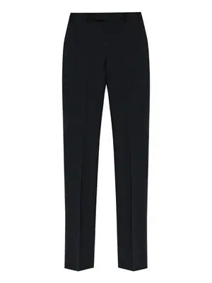 Alexander McQueen Creased Trousers - Black