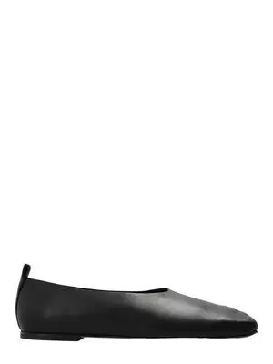 COURREGES Leather Ballet Flats - Black