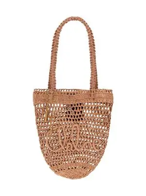 Chloé Small Raffia Bucket Bag - Brown