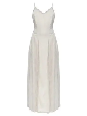 ROTATE BY BIRGER CHRISTENSEN Dress With Lace Inserts - White