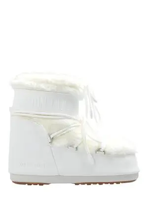 Moon Boot Icon Low Faux Fur Snow Boots - White