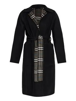 Burberry Reversible Wool Coat - Black