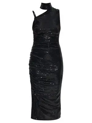 Versace Shimmering Midi Dress - Black