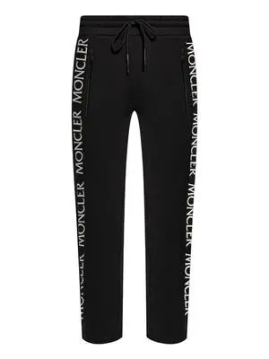 Moncler Sweatpants With Logo - Black