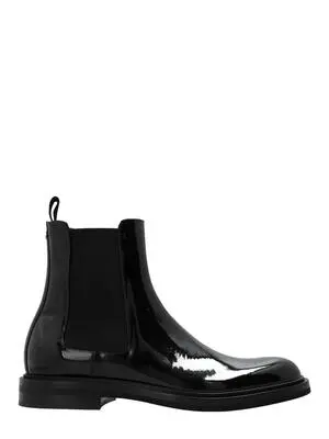 Dolce & Gabbana Leather Ankle Boots - Black