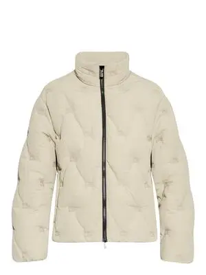 Burberry Diamond Quilted Down Puffer Jacket - Grey