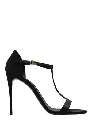 Dolce & Gabbana Satin High-heel Sandals - Black