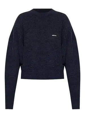 ROTATE BY BIRGER CHRISTENSEN Logo Sweater - Navy Blue