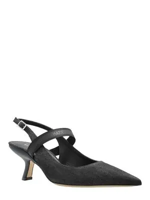VIC MATIE Heeled Shoes With Pointed Toe And Ankle Strap - Black