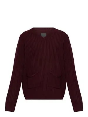 Givenchy Cashmere Sweater With Pockets - Burgundy