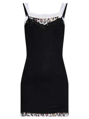 Balenciaga Spaghetti Strap Mini Dress - Black