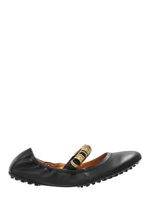 TOD’S Leather Ballet Flats - Black