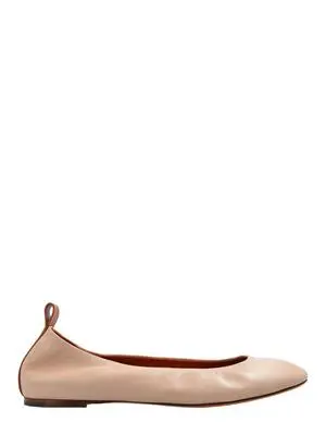 LANVIN Leather Ballet Flats - Beige