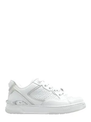 Versace Leather Sneakers - White