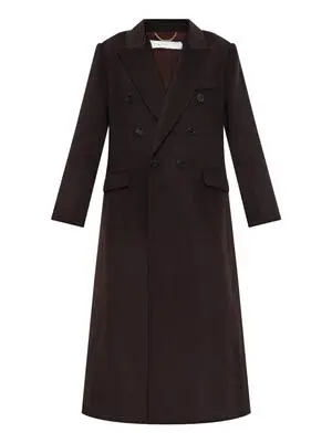 Victoria Beckham Wool And Cashmere-blend Coat - Brown