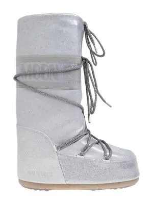 Moon Boot Icon Glitter Snow Boots - Silver