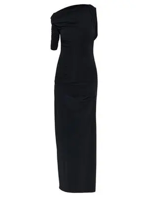 Jacquemus Draped Maxi Dress - Black