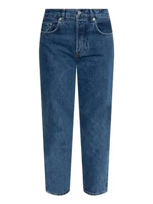 ANINE BING High-waisted Jeans - Navy Blue