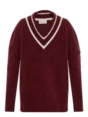 Moncler Wool Sweater - Burgundy