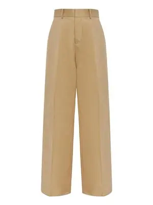 Dsquared2 Creased Wide Leg Trousers - Beige