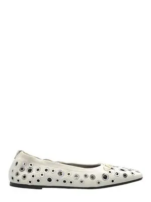 Golden Goose Leather Ballet Flats - White