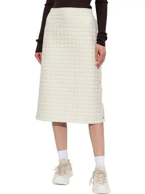 Moncler Quilted Midi Skirt - Cream