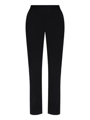 Tory Burch Pleat-front Wide Leg Trousers - Black