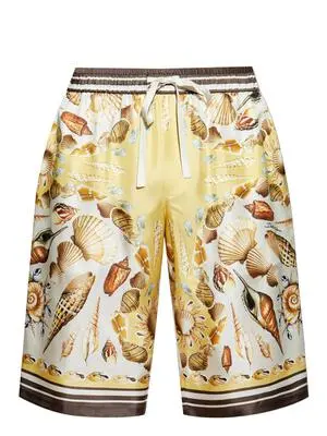 Dolce & Gabbana Silk Shorts - Cream